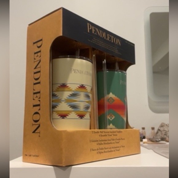 Pedelton | Kitchen | New Pendleton 2pack Aztec Stainless Tumbler ...